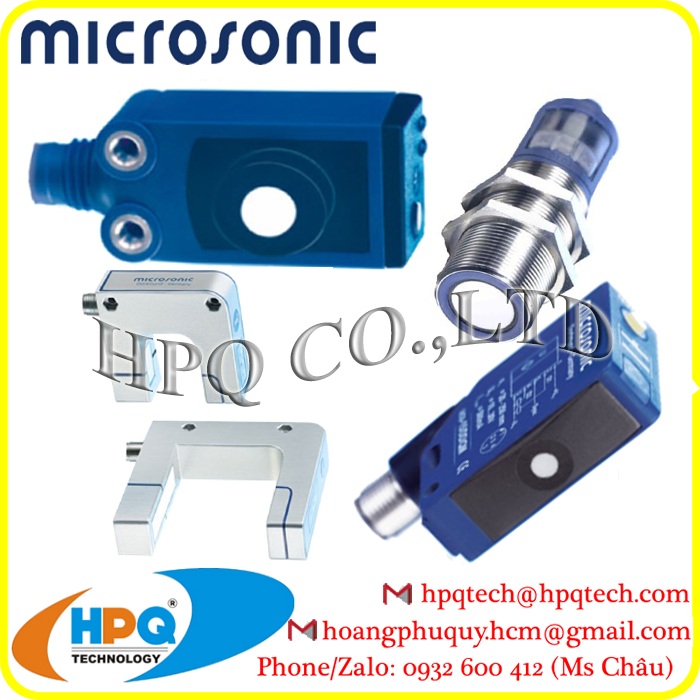 Nhà cung cấp cảm biến siêu âm Microsonic - HPQ TECH Co.,LTD